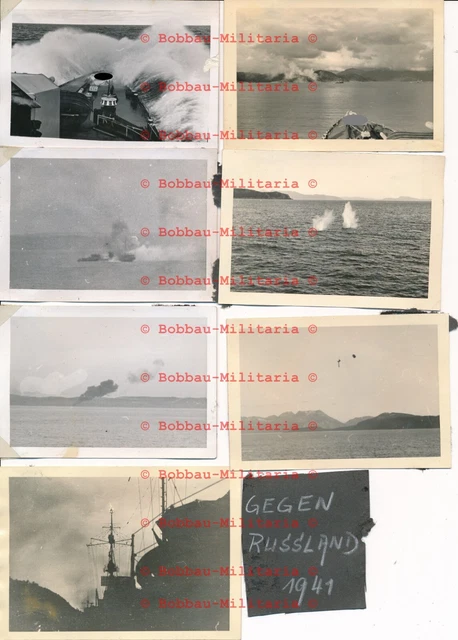 B489 FOTOS KRIEGSMARINE Zerstörer Karl Galster Krieg gegen Russland ...