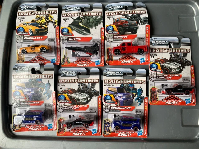 TRANSFORMERS SPEED STARS X7, Jetfire, Soundwave, Ironhide, New In ...