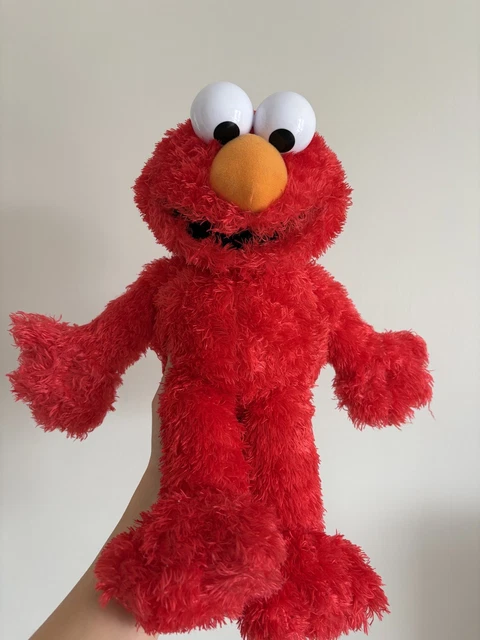 TICKLE ME ELMO Plush Talking, Giggling Vibrating Toy Hasbro 18” Sesame ...