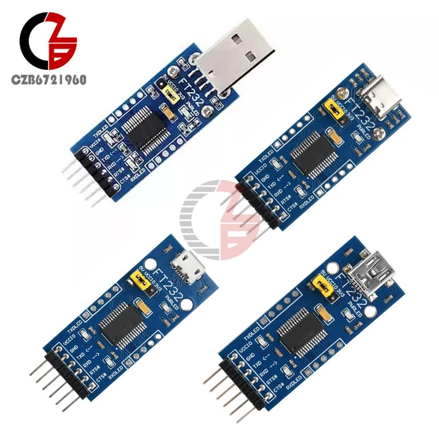 USB TO TTL FT232 Serial Adapter Communication Module FT232RL Chip For ...