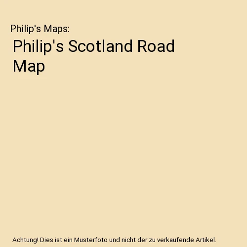 PHILIP'S SCOTLAND ROAD Map, Philip's Maps EUR 17,75 - PicClick FR