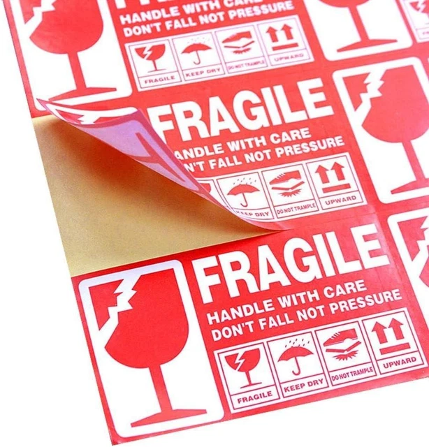 120PCS HANDLE WITH Care Fragile Stickers Shipping Stickers Box Shipping ...
