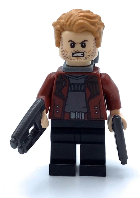 LEGO STAR-LORD MINIFIGURE Guardians Of The Galaxy Super Hero Fig £14.30 ...