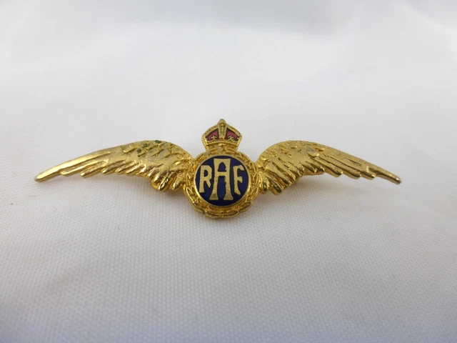 ROYAL AIR FORCE pilot wings badge ww2 style - PicClick UK