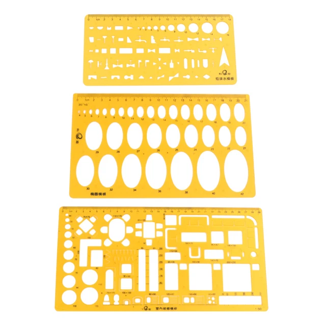 ENGINEERING DRAFTING RULER Architecture Templates Interior Design £12. ...