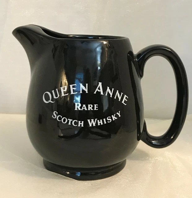 VINTAGE QUEEN ANNE Rare Scotch Whisky Pitcher Pub Jug Mancave Gift ...
