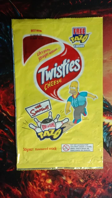 THE SIMPSONS BOWL-A-RAMA - Tazo Chip Packet - Twisties Cheese $30.00 ...