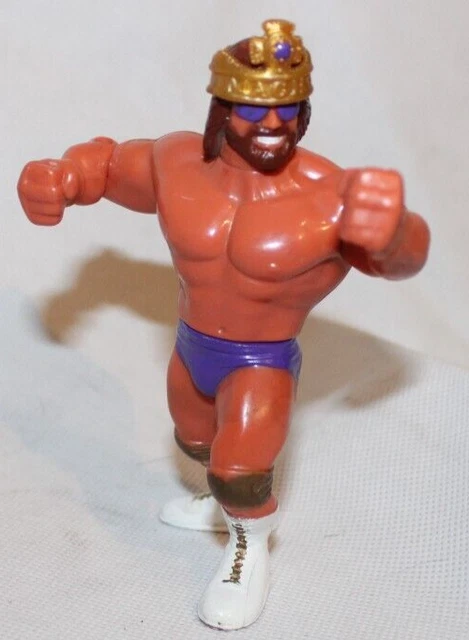 WWF HASBRO MACHO King Randy Savage w/ Crown Wrestling Action Figure ...