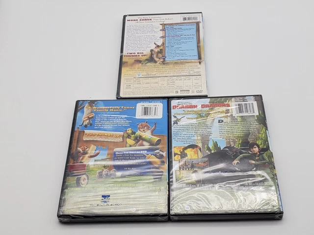 DREAMWORKS - SHREK, How to Train Your Dragon, Over the Hedge, Lot of 3 ...