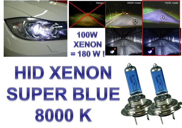 LE XENON SUR Votre Voiture +200% Lumiere! Kit H7 100W! Puissance + Look ...