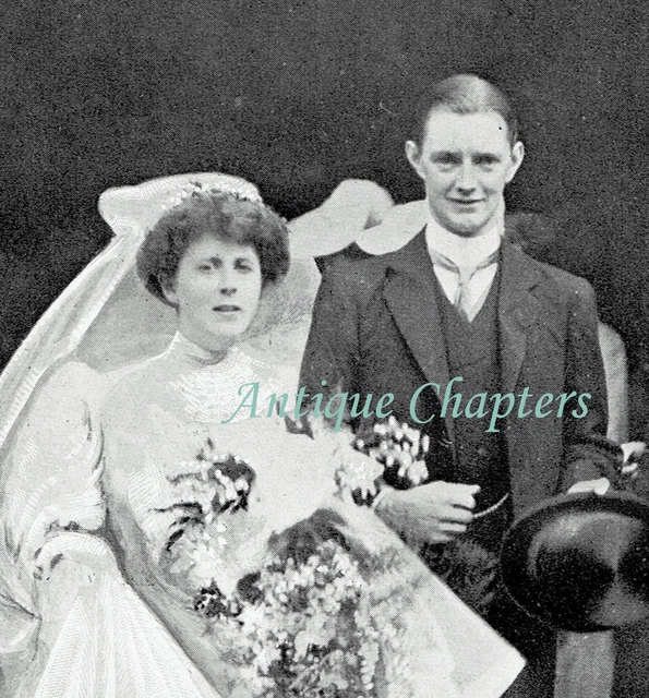 WEDDING GEORGE NICHOLSON Hon. Evelyn Izme Murray Lord Elibank 1906 ...