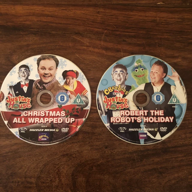 JUSTIN'S HOUSE CBEEBIES Christmas All Wrapped Up & Robert Robot's ...