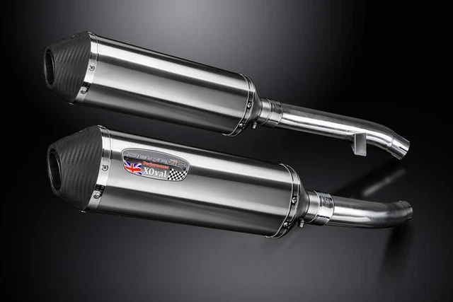 YAMAHA FJR1300 2001-2005 Echappement KIT-Silencieux 343mm X-Ovale Inox ...