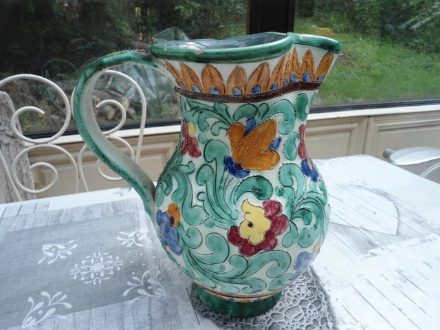 VASE VALLAURIS CERART monaco signé avec une anse EUR 22,00 - PicClick FR