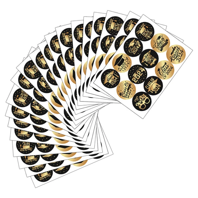 20 SHEETS OF Graduation 2024 Theme Sealing Labels Class Of 2024 Grad ...
