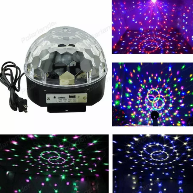 LUCE LED RGB Dj Moonflower Strobo Sfera Discoteca Feste Palla 82 Raggi ...
