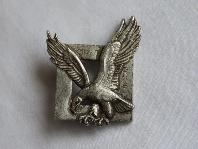 VINTAGE FRENCH AIR Force Fusiliers Commandos Badge - Sicut Aquila $7.99 ...