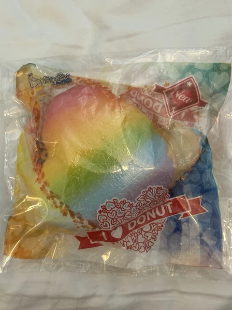 CREAMIICANDY PUNI MARU Rainbow Heart Donut Squishy £37.10 - PicClick UK