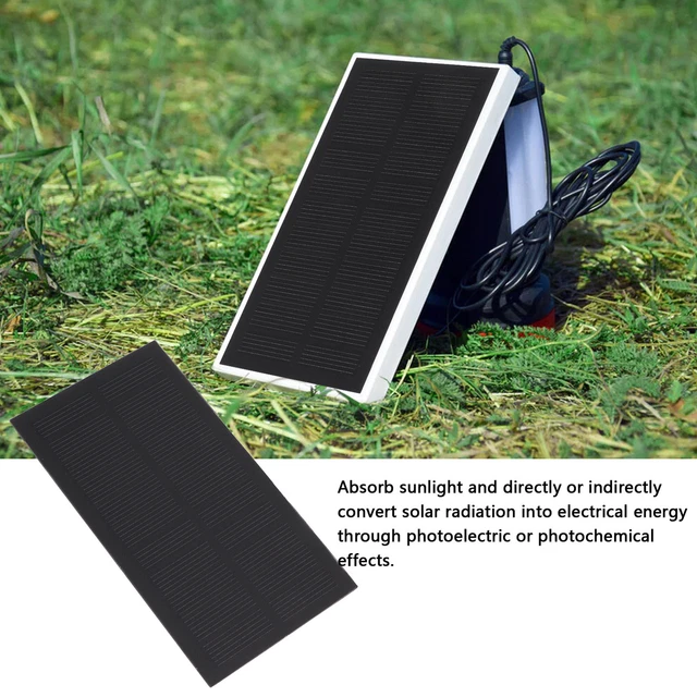 SOLAR CELL PANEL 1W 5.5V Monocrystalline Silicon Laminate Portable For ...