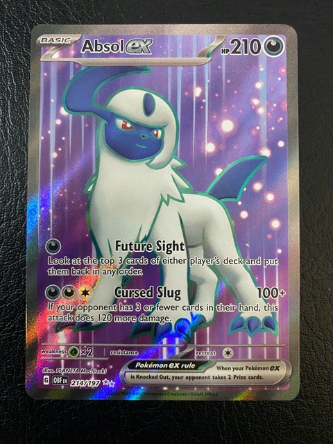 POKÉMON CARD TCG S & V Obsidian Flames Absol EX (FULL ART) Rare Holo ...
