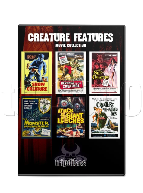 CREATURE FEATURES MOVIE Collection (1954-1961) 6x Horror Sci-Fi Films ...