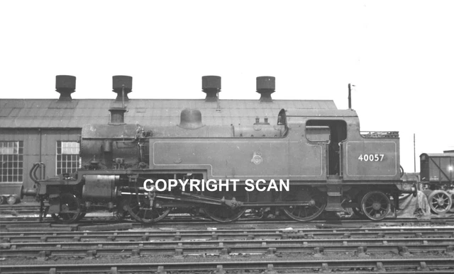 RAILWAY STEAM PHOTO. 40057 Ex LMS 3MT at DONCASTER in 1955 £2.99 ...