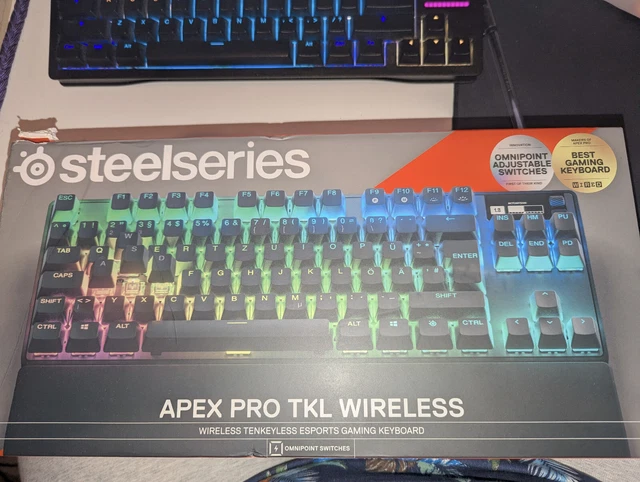 STEELSERIES APEX PRO TKL Wireless Hall-Effect Keyboard (2023, ISO UK ...