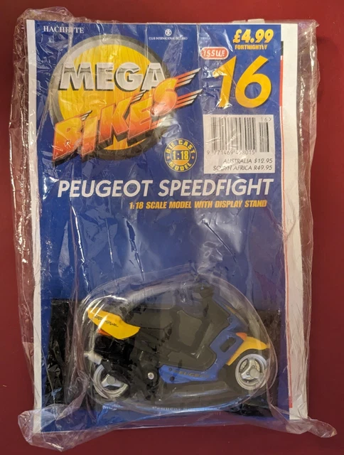 HACHETTE MEGA BIKES Issue 16 Peugeot Speedfight (model) scale 1:18 £12. ...