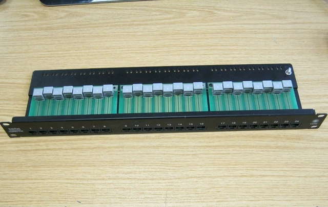 KRONE. RJ45 24 Port Patch Panel, Rack Mount £6.50 - PicClick UK