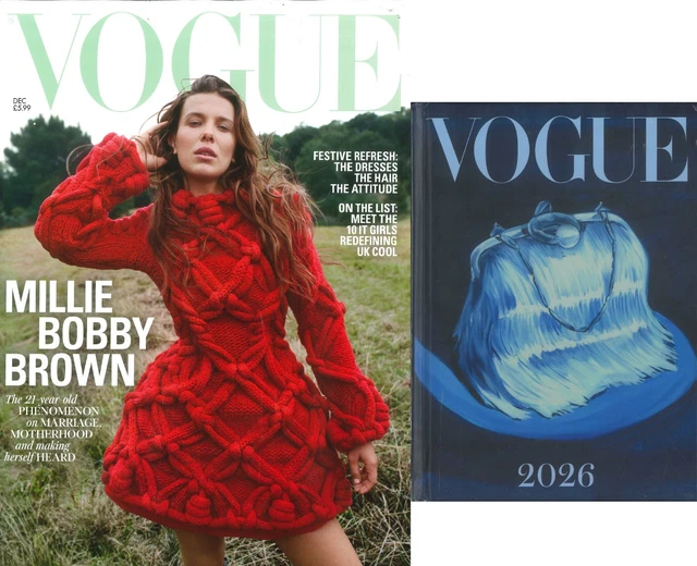 VOGUE MAGAZINE, MILLIE Bobby Brown, Sac à Main Gratuit Diary 2026 ...