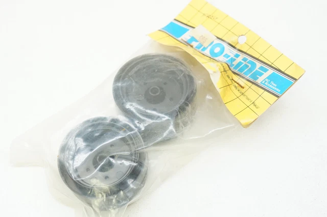 VINTAGE PRO-LINE 200-R Rough Rider SRB Rear Wheels RC10 1.7" Black Rims ...