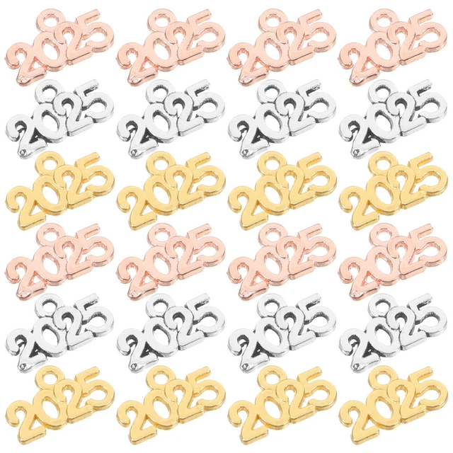 150 PCS 2025 Year Charm 2025 Graduation Cap Tassel Charms Mini 2025 ...