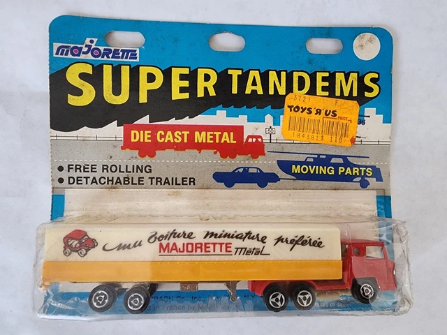 MAJORETTE METAL CONTAINER Truck White Super Tandems Diecast Moving ...