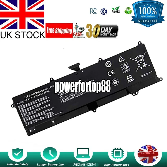 REPLACE BATTERY FOR Asus VivoBook S200 S200E F201 F202 F202E 7.4V C22 ...