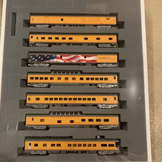 KATO 106086 N Scale Union Pacific Up Excursion Train Seven Car Set 106 ...