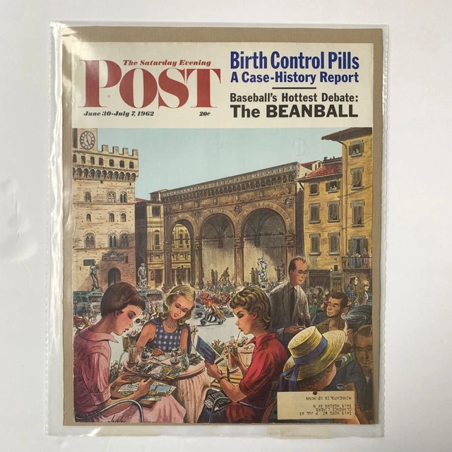 THE SATURDAY EVENING Post Magazine COVER June 30 - July 7 1962 £8.88 ...