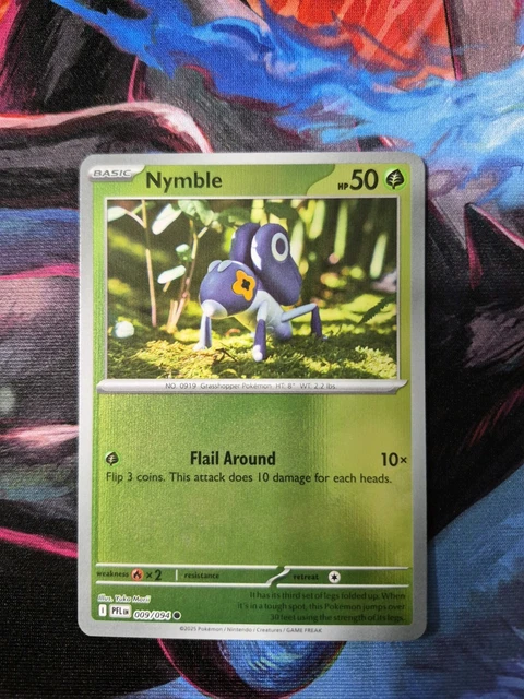 POKÉMON TCG MEGA Evolution Phantasmal Flames Nymble 009/094 Reverse ...
