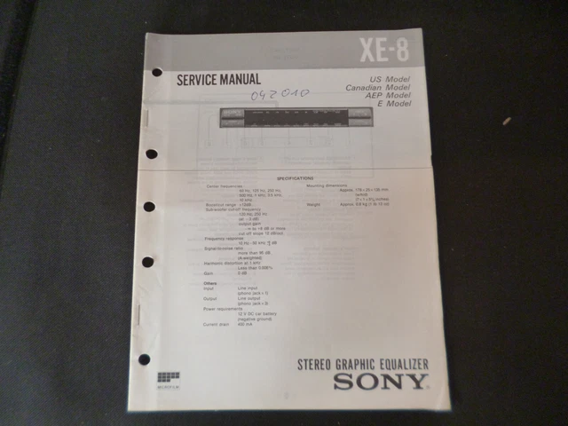 GENUINE SERVICE MANUAL Circuit Diagram Sony STR-D865 D965 £8.64 ...