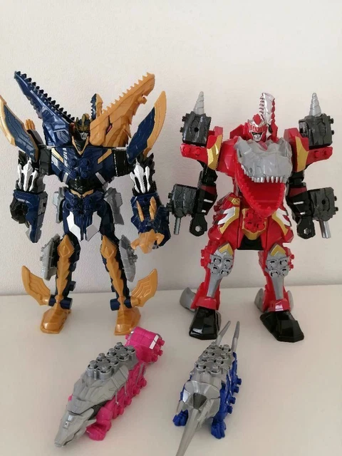 POWER RANGERS DINO Fury Ryusoulger DX Three Knights Mosa Razor Megazord ...