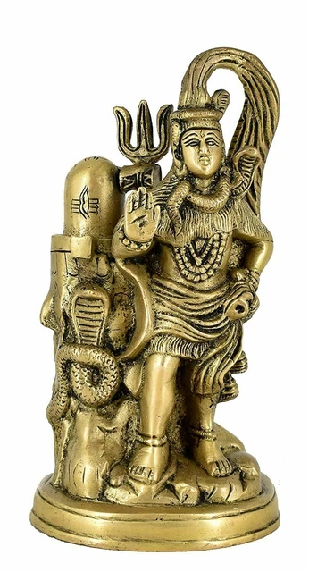 LAITON LORD SHIVA Avec Shivling Statue Idol Décor Maison Figurine EUR 237,73 - PicClick FR