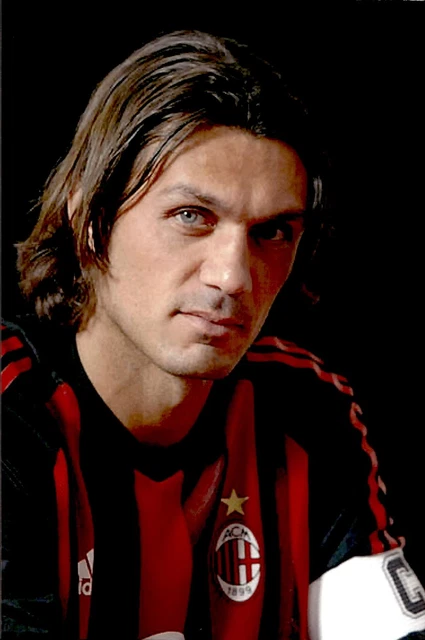 FOTOGRAFIA ORIGINALE CALCIO calciatore Paolo Maldini Milan 7 EUR 10,00 ...