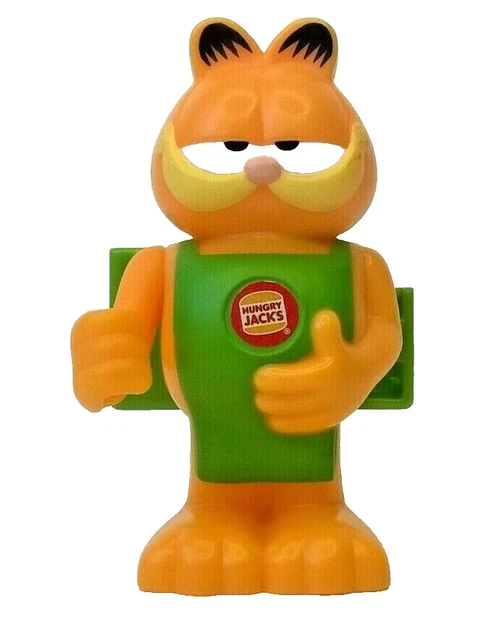 GARFIELD HUNGRY JACK'S Toy 2016 Food Flinging Figure BurgerKing Kids ...