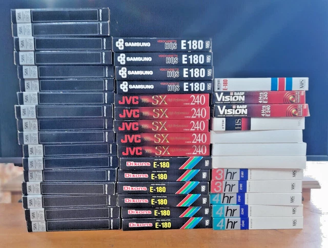 LOTTO LAVORO DI 44 Nastri Vhs Usati EUR 26,29 - PicClick IT