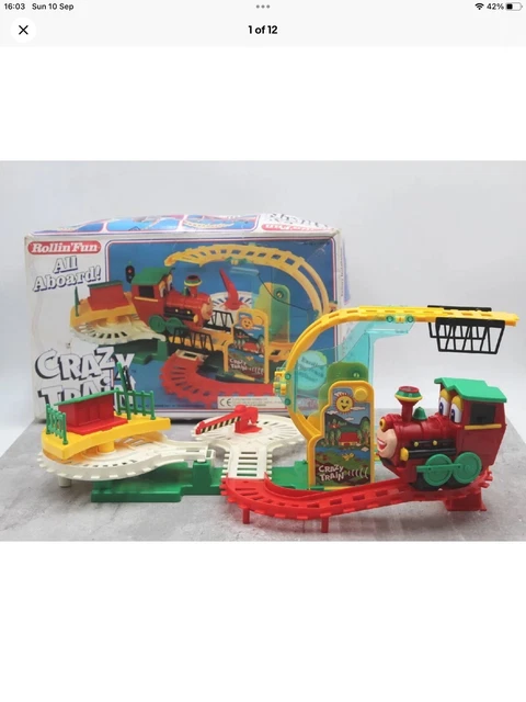 RETRO ALL ABOARD Rollin Fun Crazy Train 1994 Boxed Used DY Toy 1990s ...