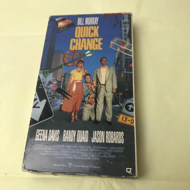 QUICK CHANGE VHS Tape Comedy Bill Murray Randy Quaid Geena Davis £4.58 ...