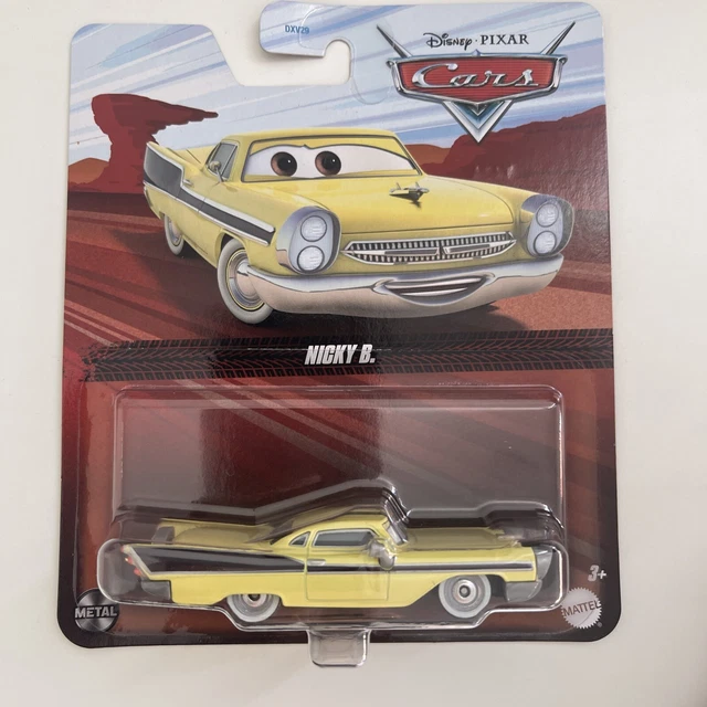 DISNEY PIXAR CARS Nicky B Classic Cars Yellow Original Rare 2024 !! NEW ...