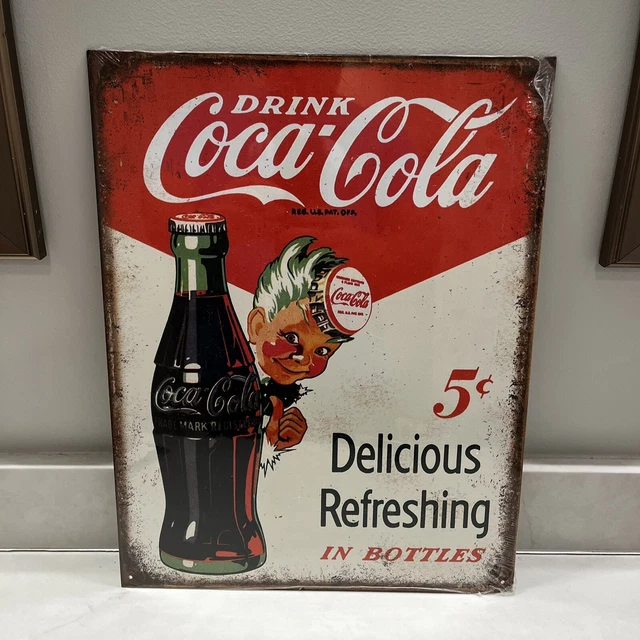 DRINK COCA-COLA TIN Metal Sign - Sprite Boy - Coke - Delicious ...