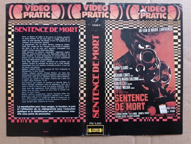 JAQUETTE VHS - Sentence De Mort - Vhs Sleeve - Tomas Milian - Mario Lanfranchi EUR 7,00 ...