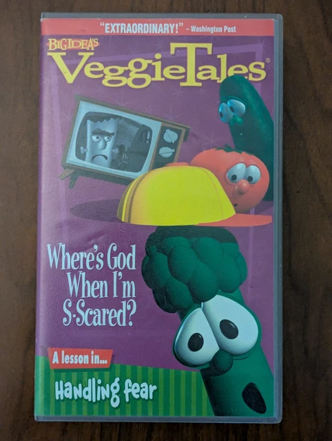 VEGGIETALES &WHERE'S GOD When I'm Scared" VHS $25.00 - PicClick AU