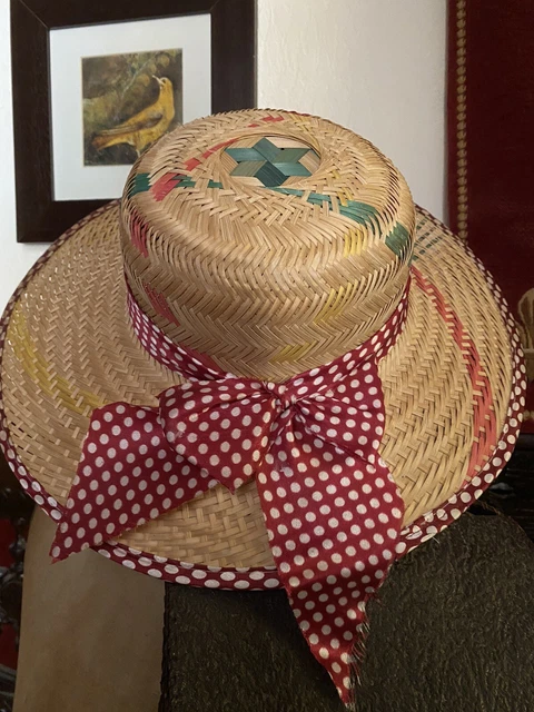 ANCIEN CHAPEAU DE paille pour femme 1930 1950 vintage EUR 35,00 - PicClick FR